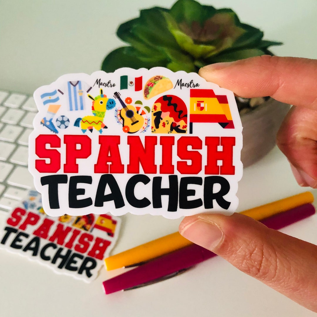 Spanish Classroom Decor Spanish Teacher Gift for Her Sticker Laptop ...