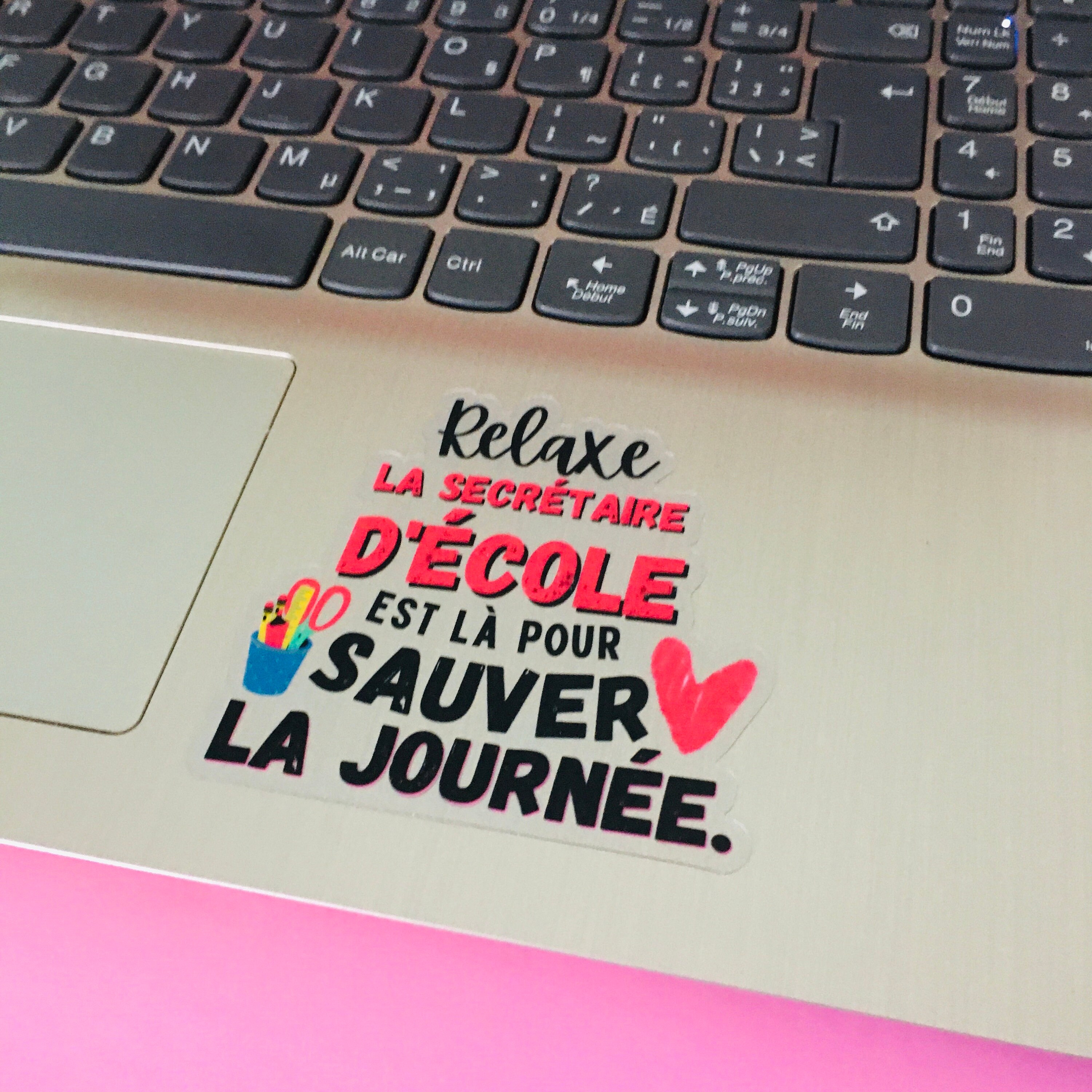 French School Secretary Vinyl Sticker: Waterproof, Scratch Resistant ...