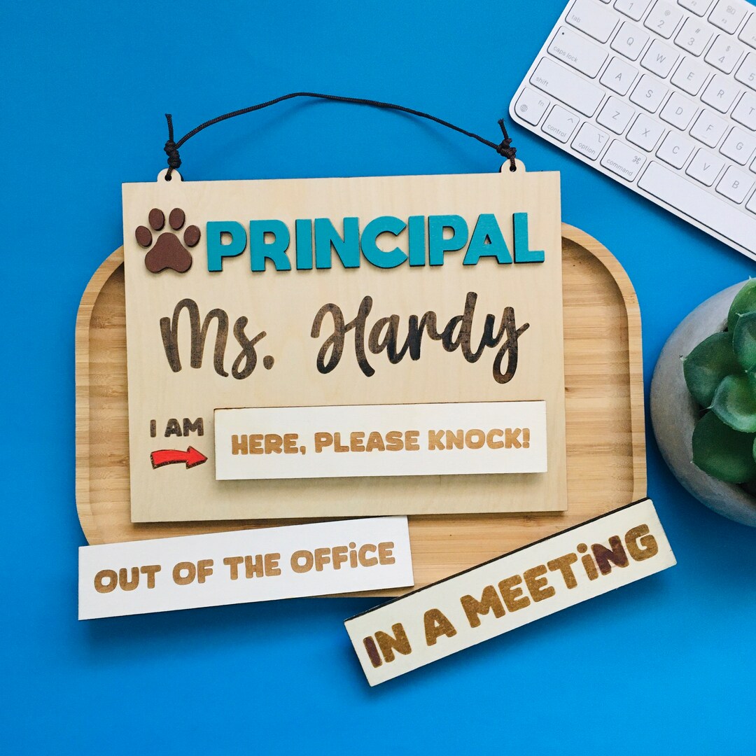 Principal Office Door Sign School Principal Name Sign Gift for Him ...