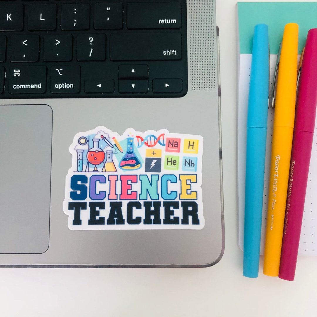 Science Teacher Gift for Her Laptop Science Teacher Decal Gift for Him ...