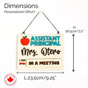 Vice Principal Office Door Sign School Principal Name Sign Gift for Him ...