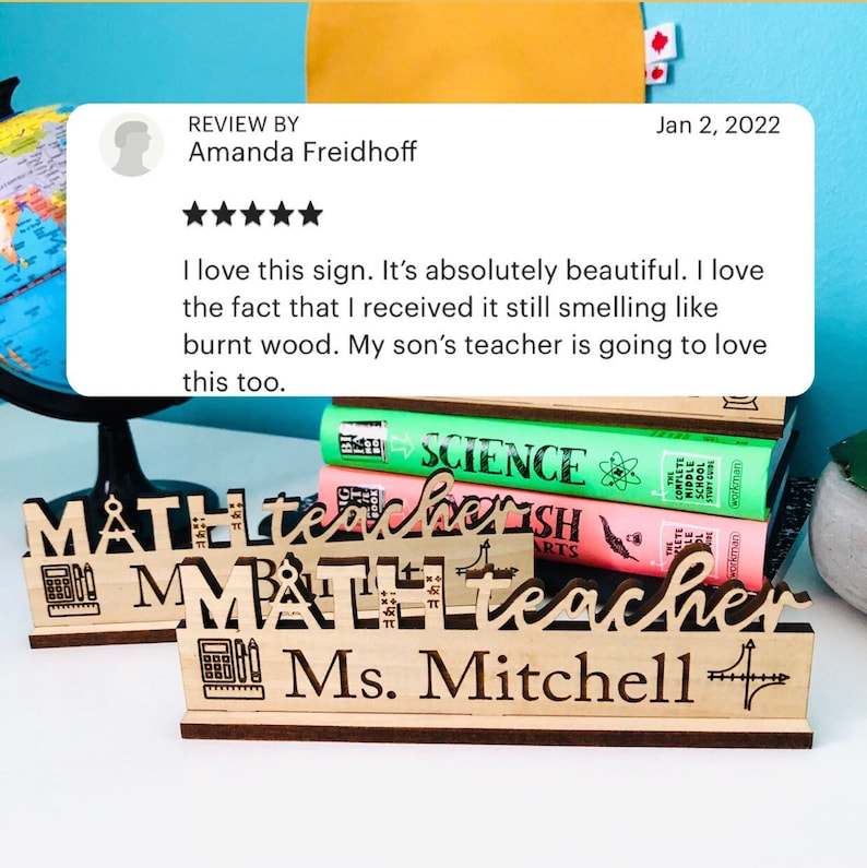 Math Teacher Desk Plaque for Classroom Decor for Math Teacher - Etsy