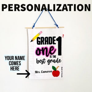 Grade Oneclassroom Wall Hanging Grade One Classroom Sign Elementary ...