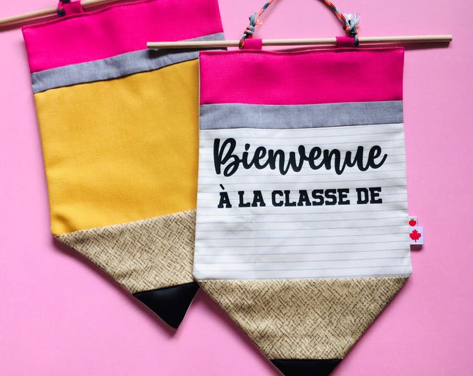 Editable Personalized French Teacher Classroom Door Sign Welcome ...