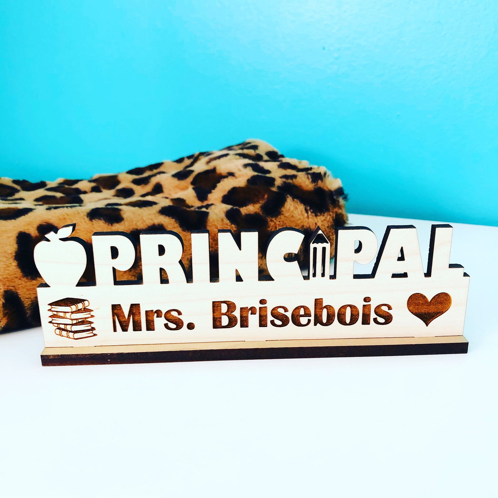 Principal Name Plate for Office Principal Desk Sign Gift for - Etsy