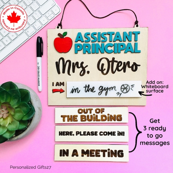 Custom Door Signs for Assistant Principal - Etsy