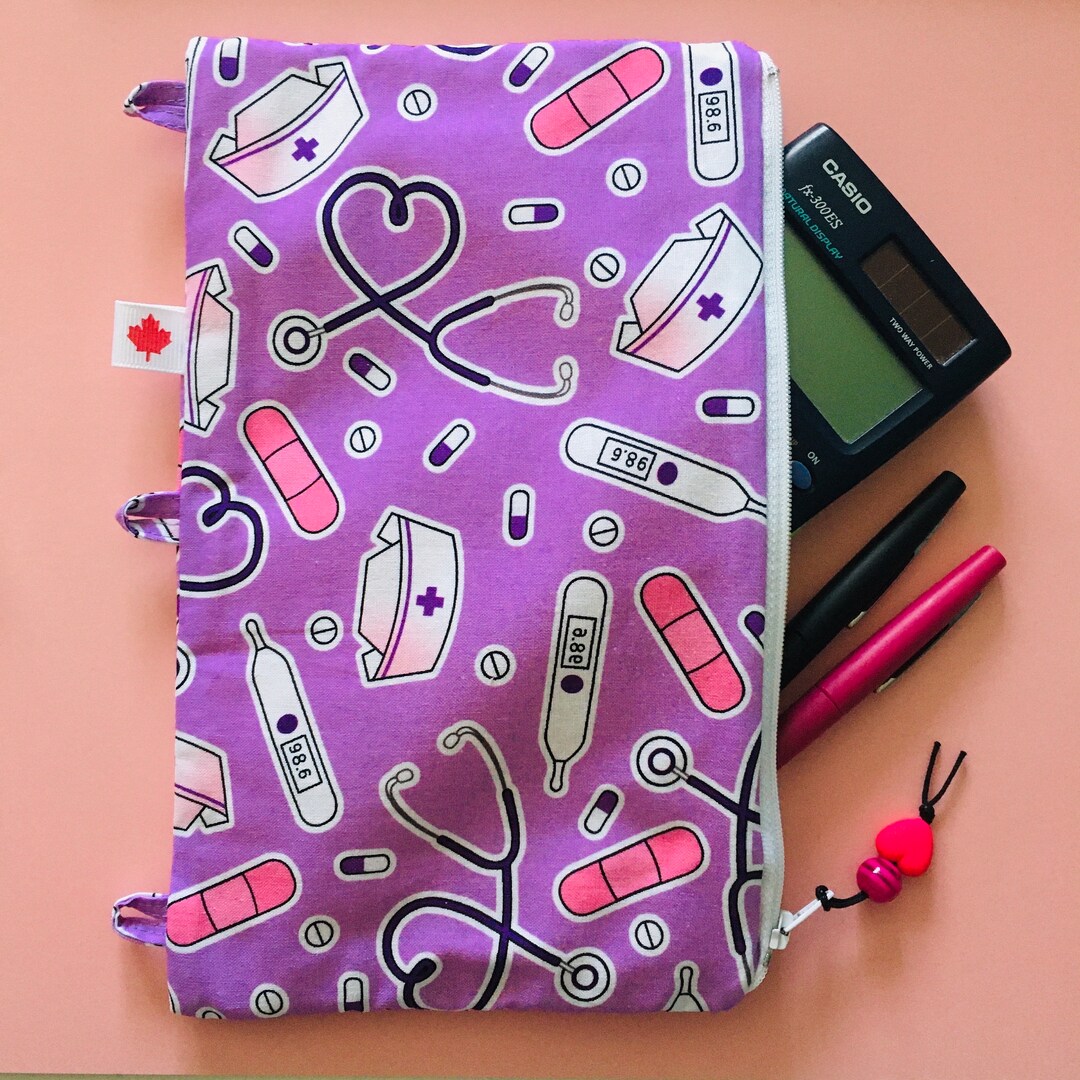 Nurse Student Gift for Her Nurse Binder Pencil Case 3 Ring Binder ...
