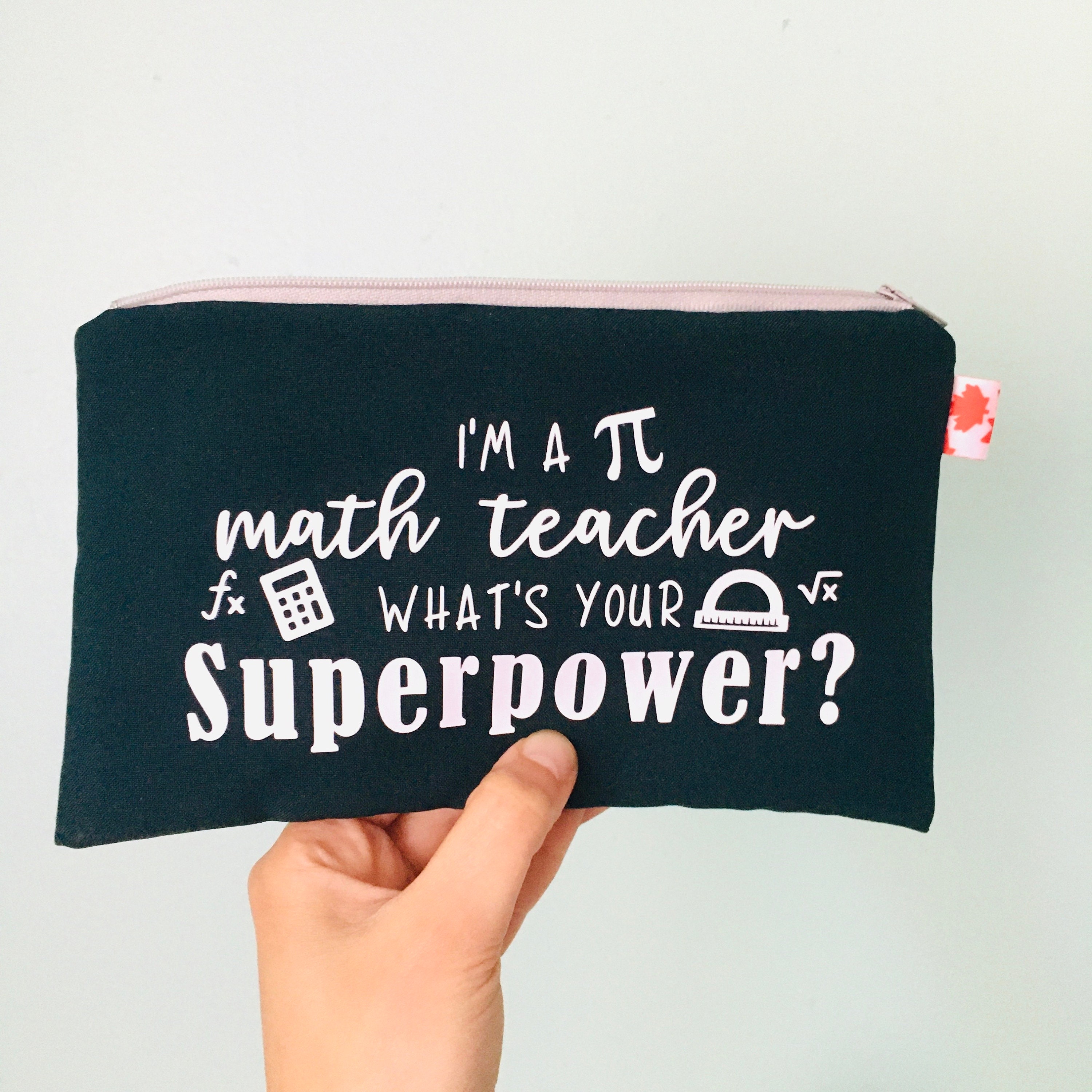 Math Teacher Pouch Gift for Him Math Teacher Bag Gift for Her Future ...