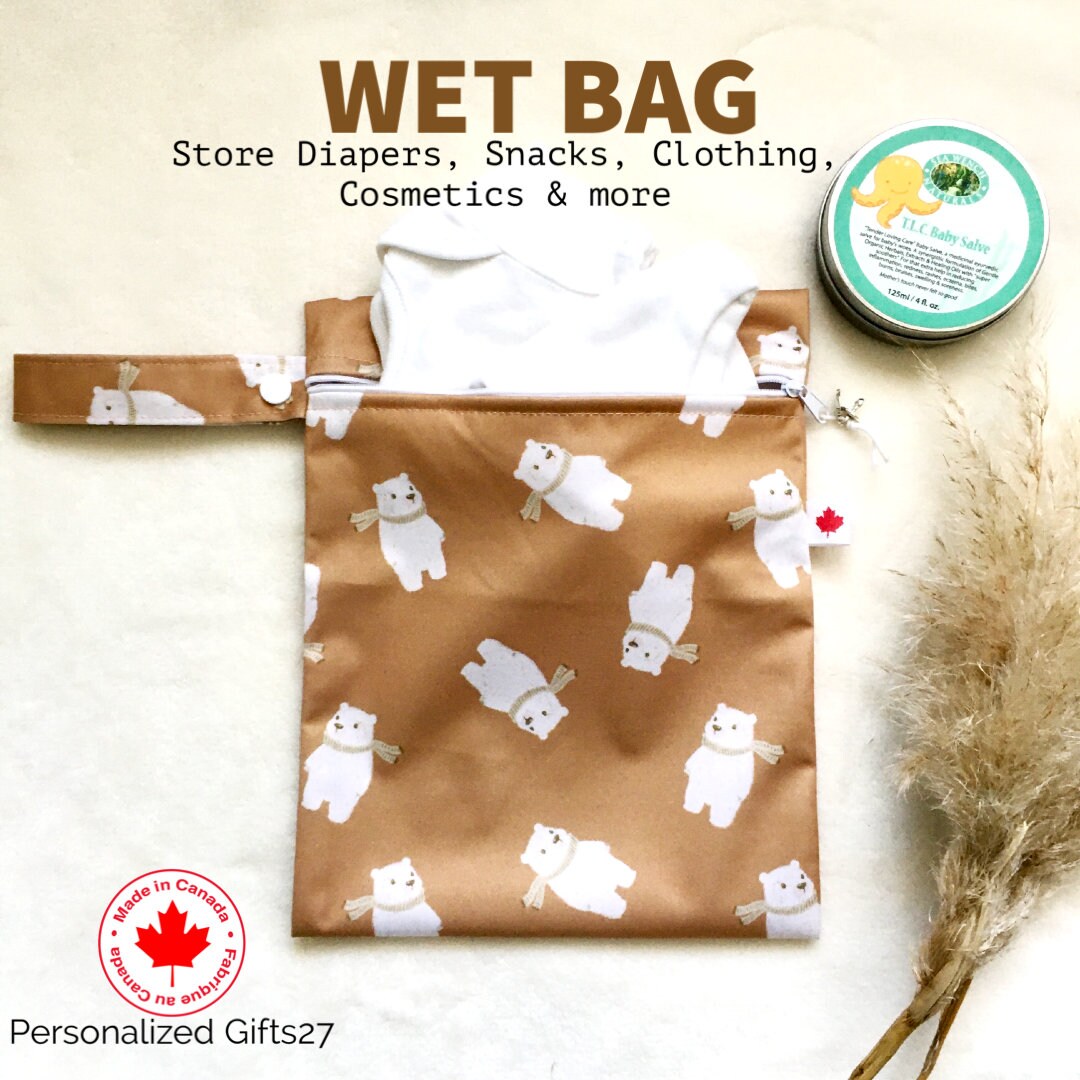 Diaper Bag Wet Bag Neutral Baby Shower Gift for Mom Stroller Bag ...