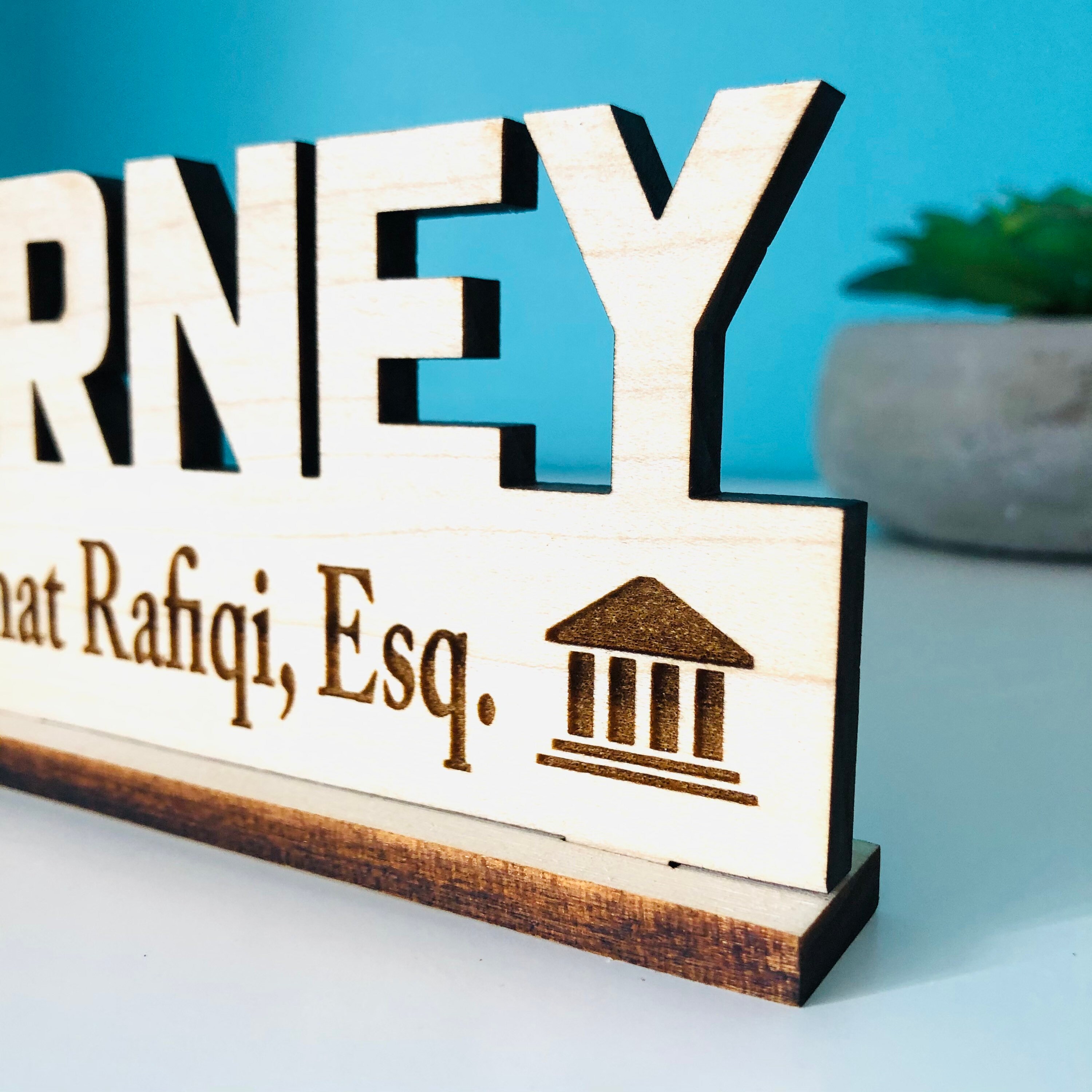 Lawyer Office Decor for Attorney Name Sign Personalized Lawyer - Etsy