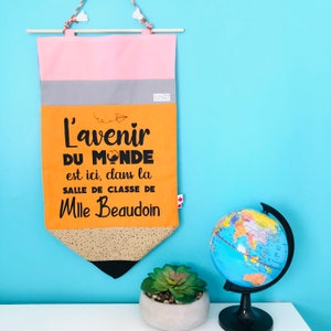Personalized French Teacher Gift: Fabric Classroom Banner - Etsy