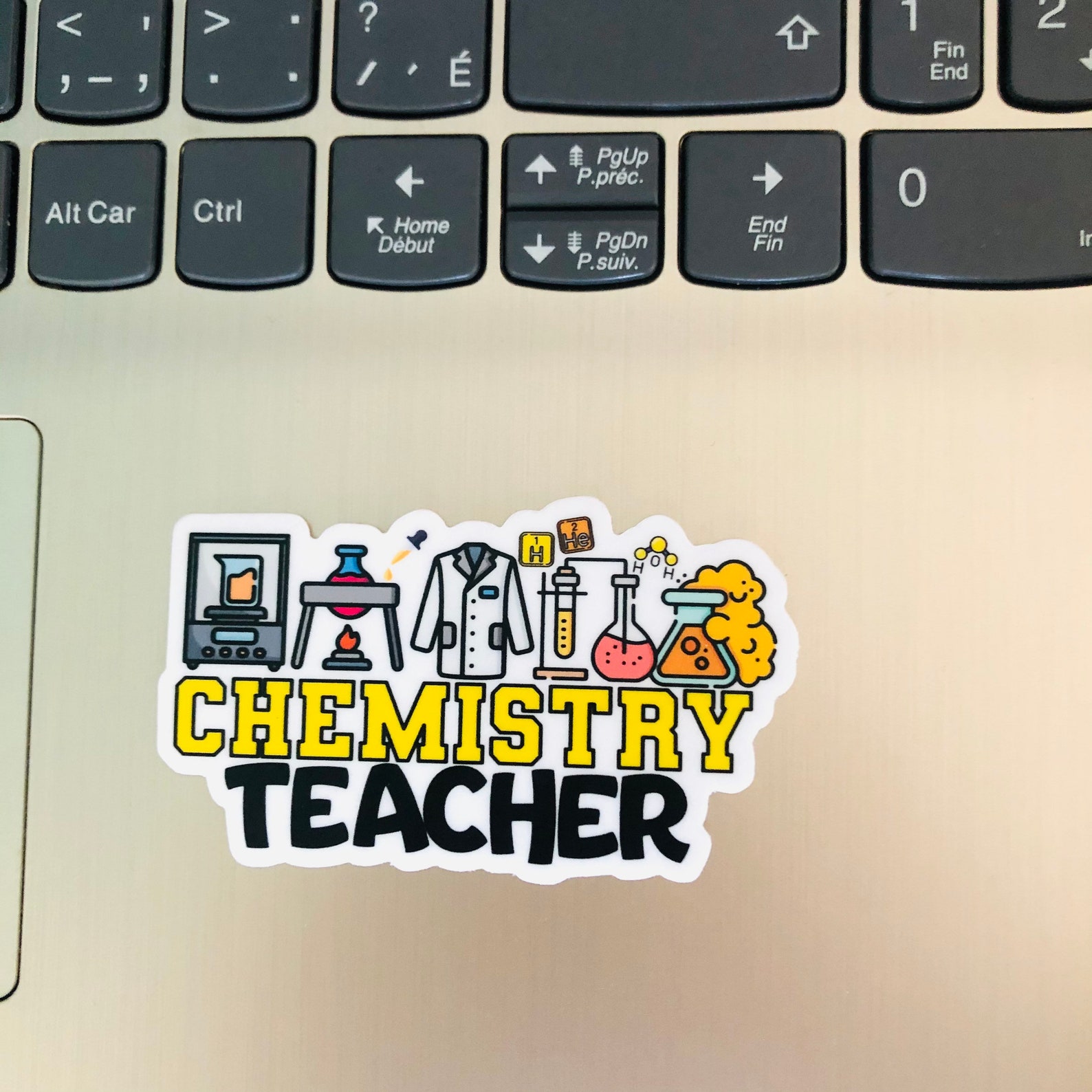 Chemistry Teacher Sticker Laptop Science Teacher Gift for Her - Etsy