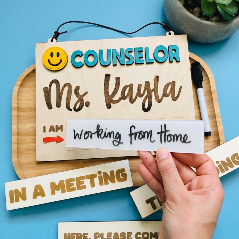 Counselor Office Door Sign Counselor Name Sign Gift for Him School ...