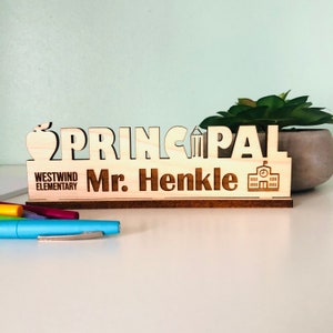 Vice Principal Name Sign Office Decor Vice Principal Desk Sign Gift for ...
