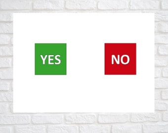 Printable Yes No Communication Board - Etsy