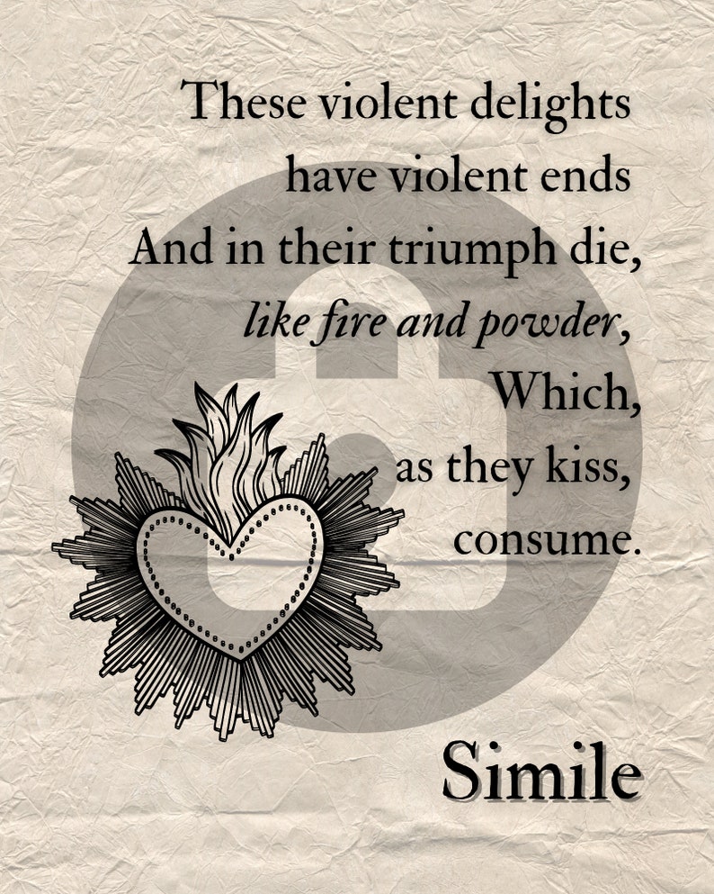 Romeo and Juliet Figurative Language Posters: High School English ...