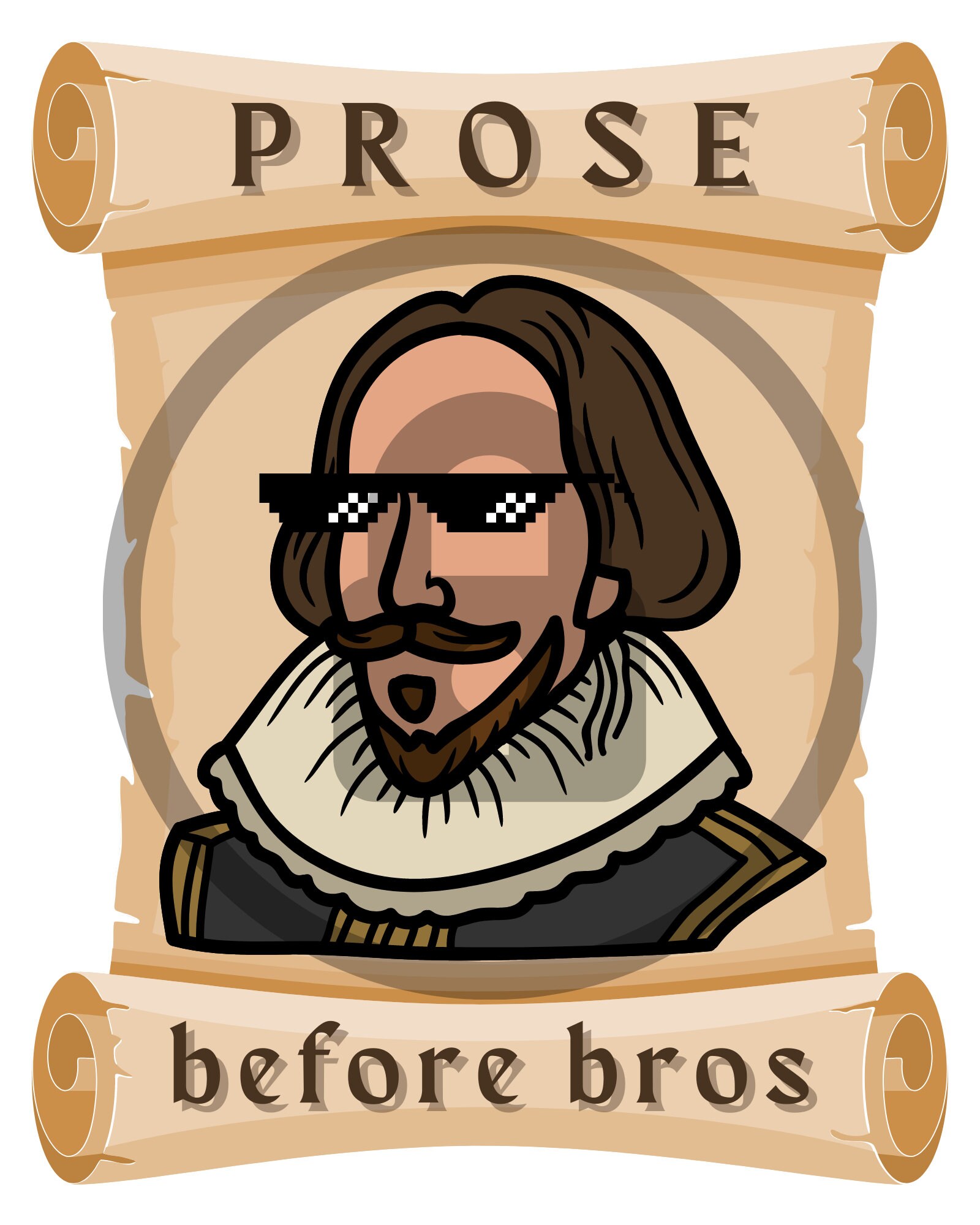 Prose Before Bros | Funny Shakespeare English Poster | High School ...
