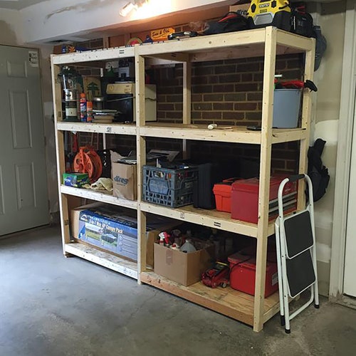 Diy Garage Shelves Plans Easy Neat And Functional Etsy