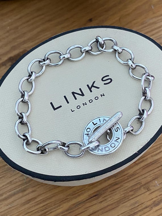 Rare Genuine LINKS OF LONDON Hallmarked Silver Toggle… - Gem