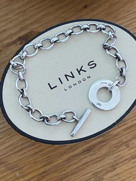 Rare Genuine LINKS OF LONDON Hallmarked Silver Toggle… - Gem