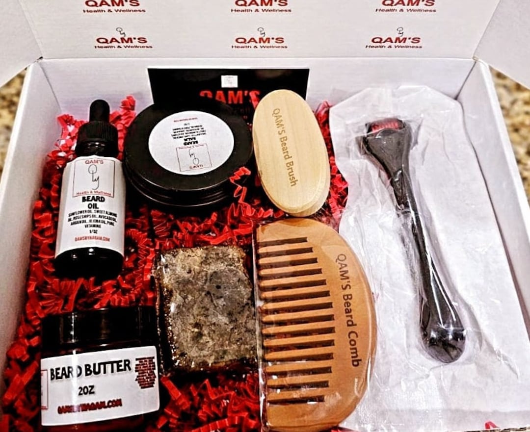 QAM'S Beard Pack Includes: Beard Oil, Beard Balm, Beard Butter, Beard ...