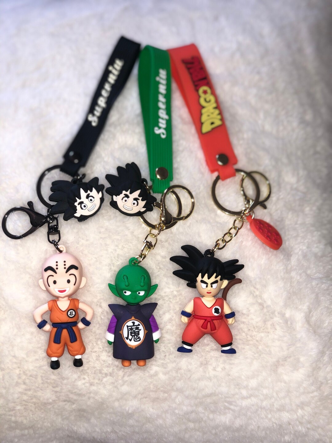 Kawaii Dragon Ball Z Keychains Goku Krillin Piccolo - Etsy