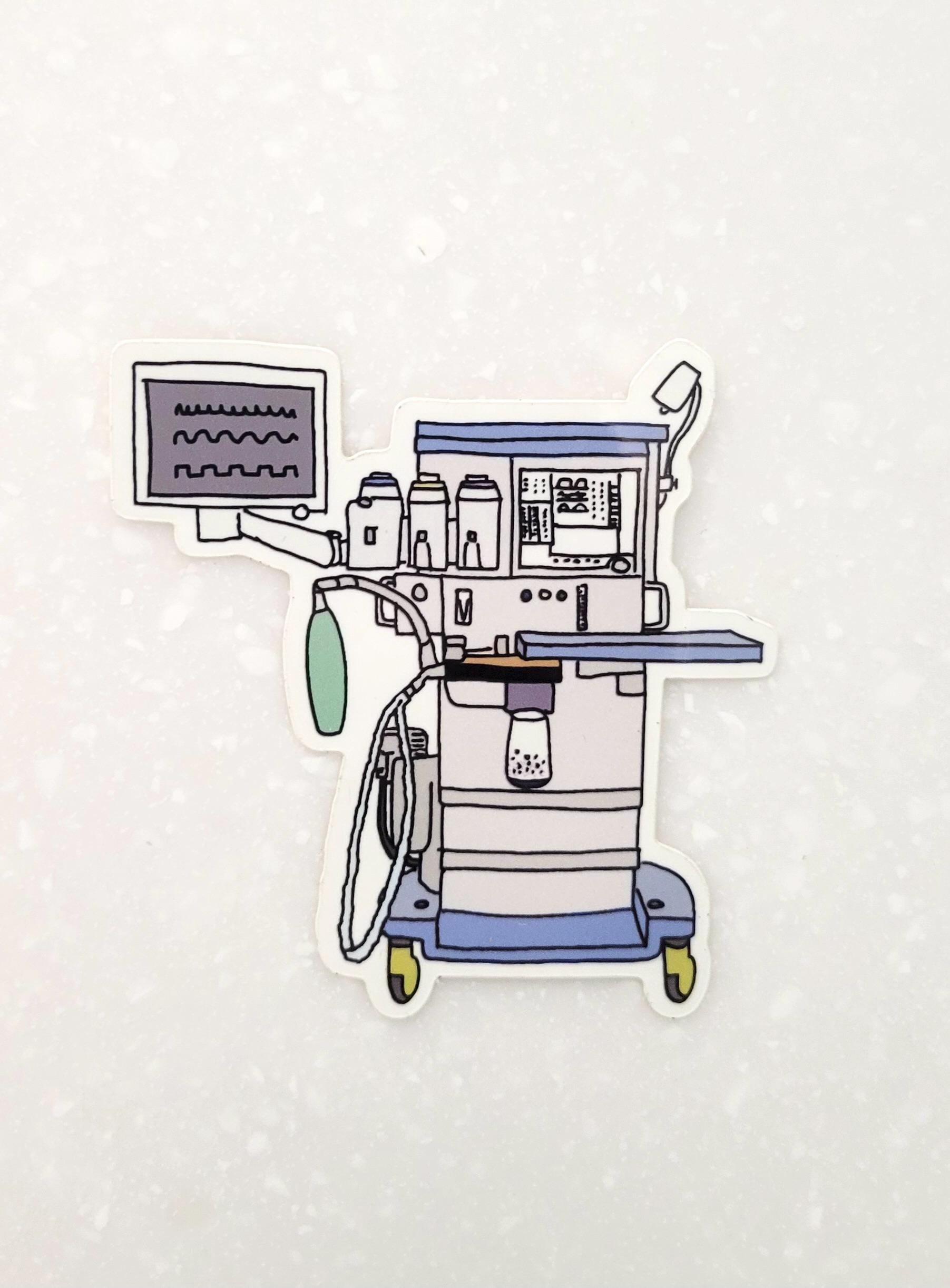 Anesthesia Machine Sticker - Etsy