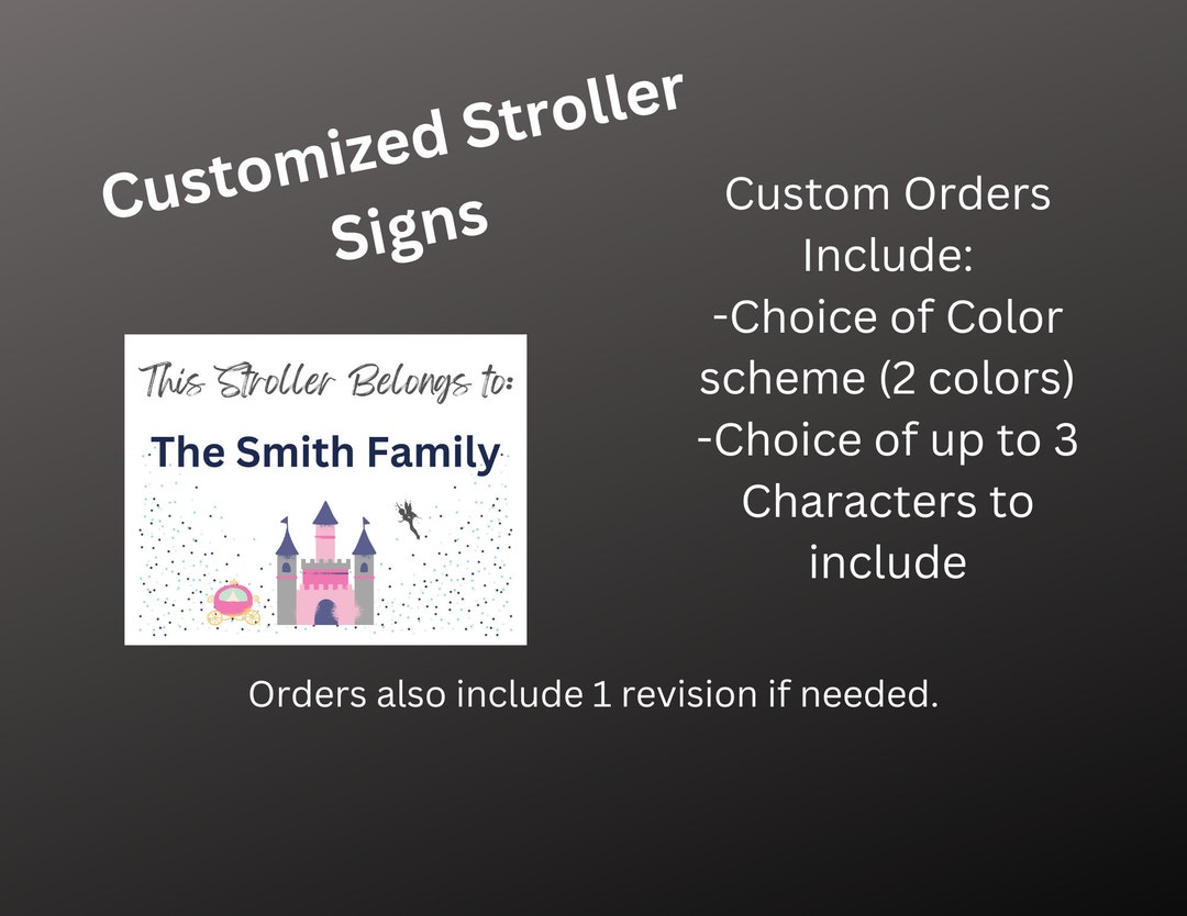 Custom Stroller Signs - Etsy