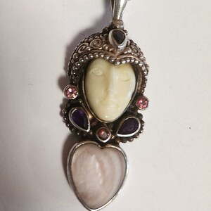 1 SAJEN MOONFACE GODDESS Pendent/ Chain - Etsy