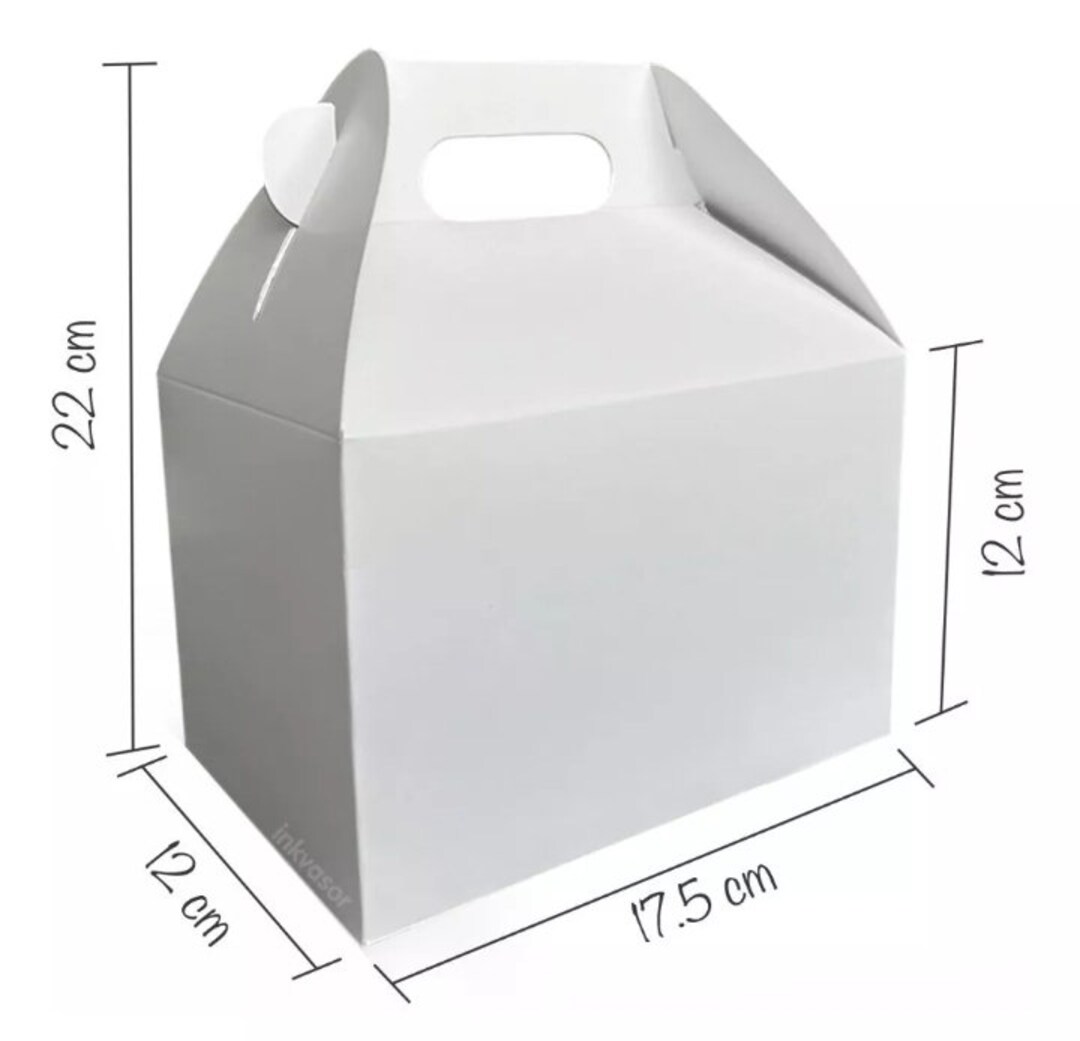GABLE BOX, White Empty Box, Favor Boxes, Kids Party Bag Boxes, Empty ...