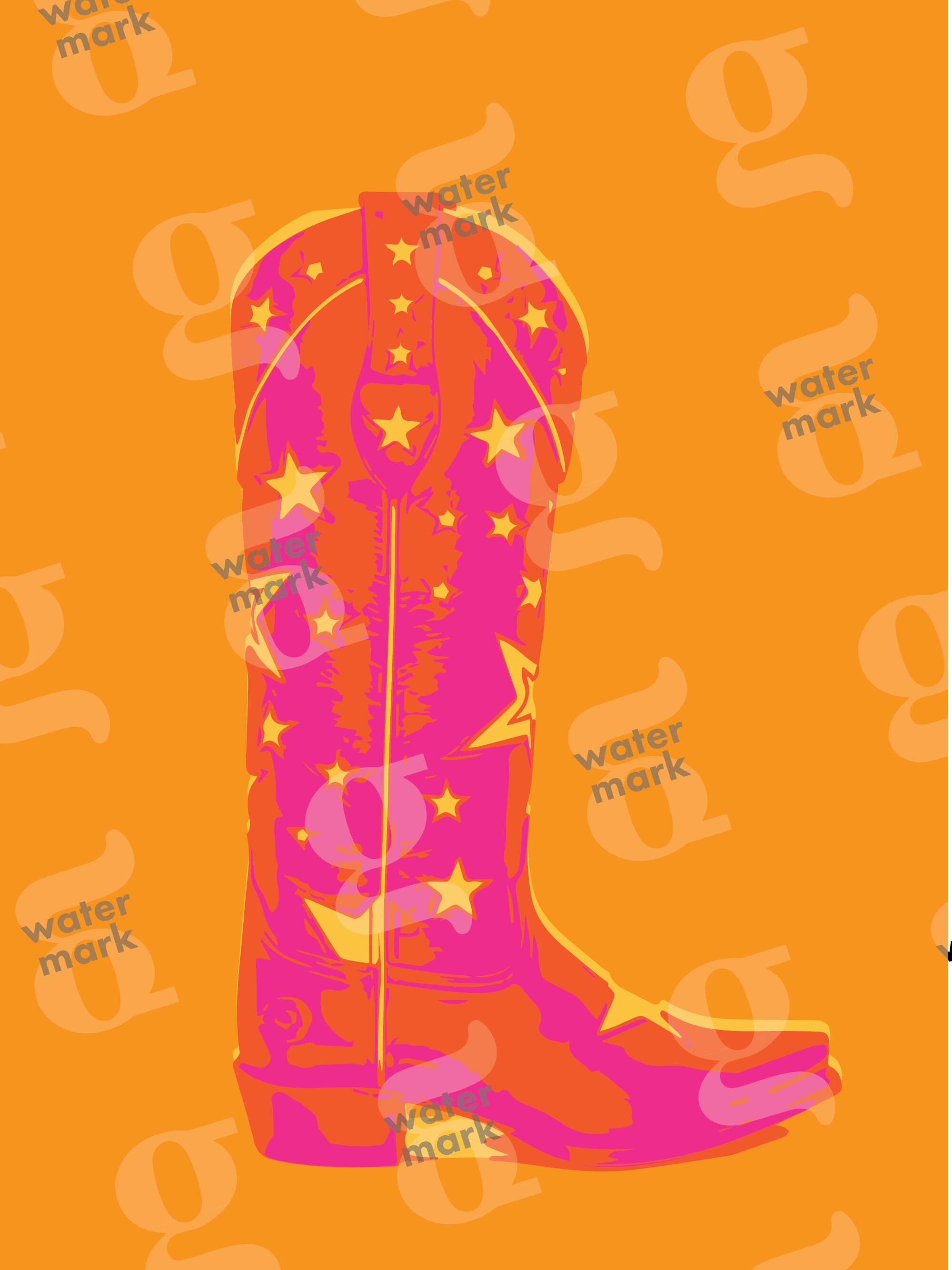 Neon Cowboy | Pop Art Western Wall Art, DIGITAL DOWNLOAD, Poster Set of ...