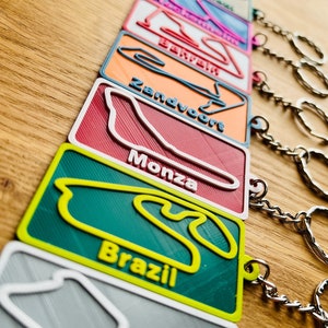 Personalised Keyring - F1 Keyring - Name Key Ring - Car Key Ring - 3d ...