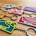 Personalised Keyring - F1 Keyring - Name Key Ring - Car Key Ring - 3d ...
