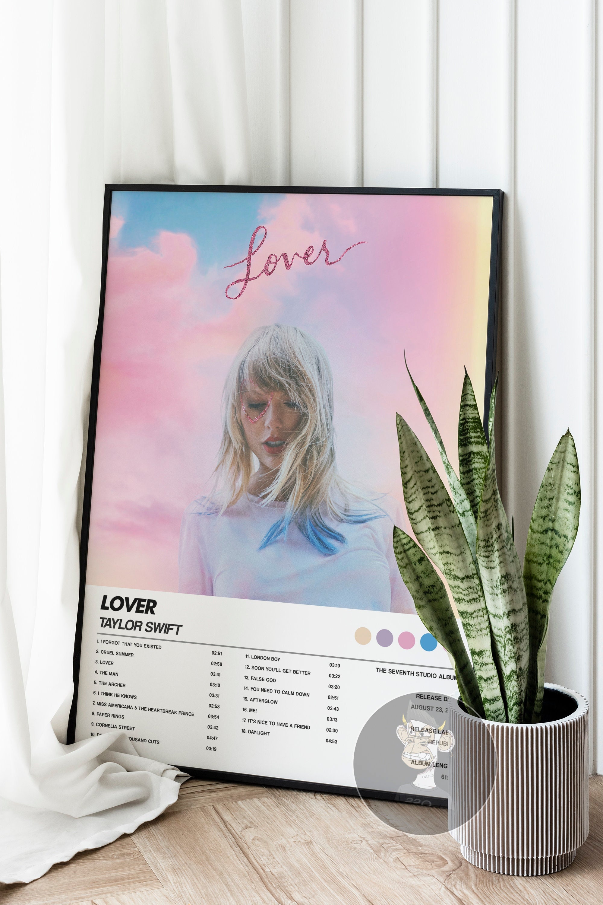 Taylor Swift - Lover Album Cover Poster Designed & Sold By Mila