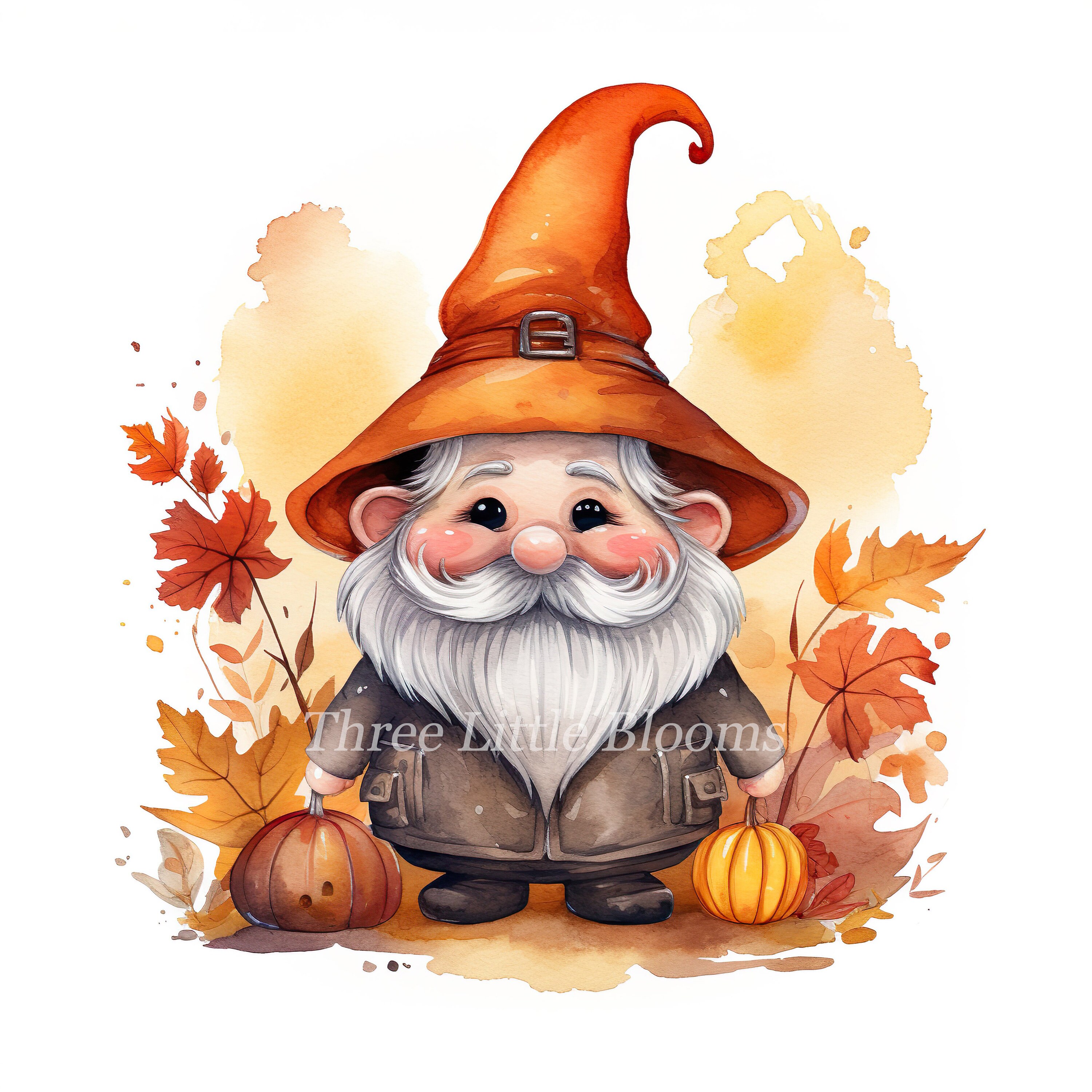 Fall Gnome Clipart PNG Sublimation Design Instant Digital - Etsy
