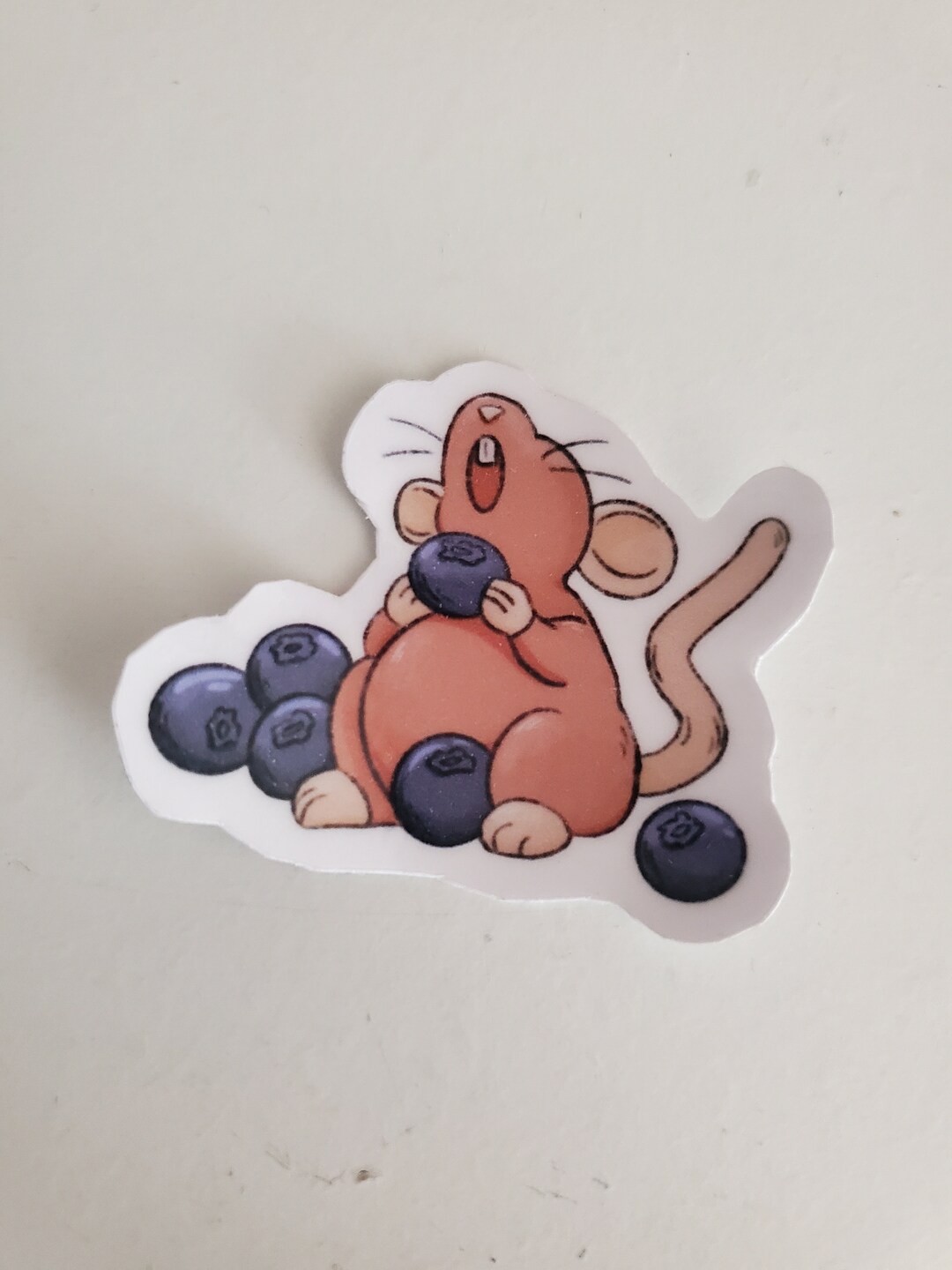 Blueberry Mouse Sticker - Etsy