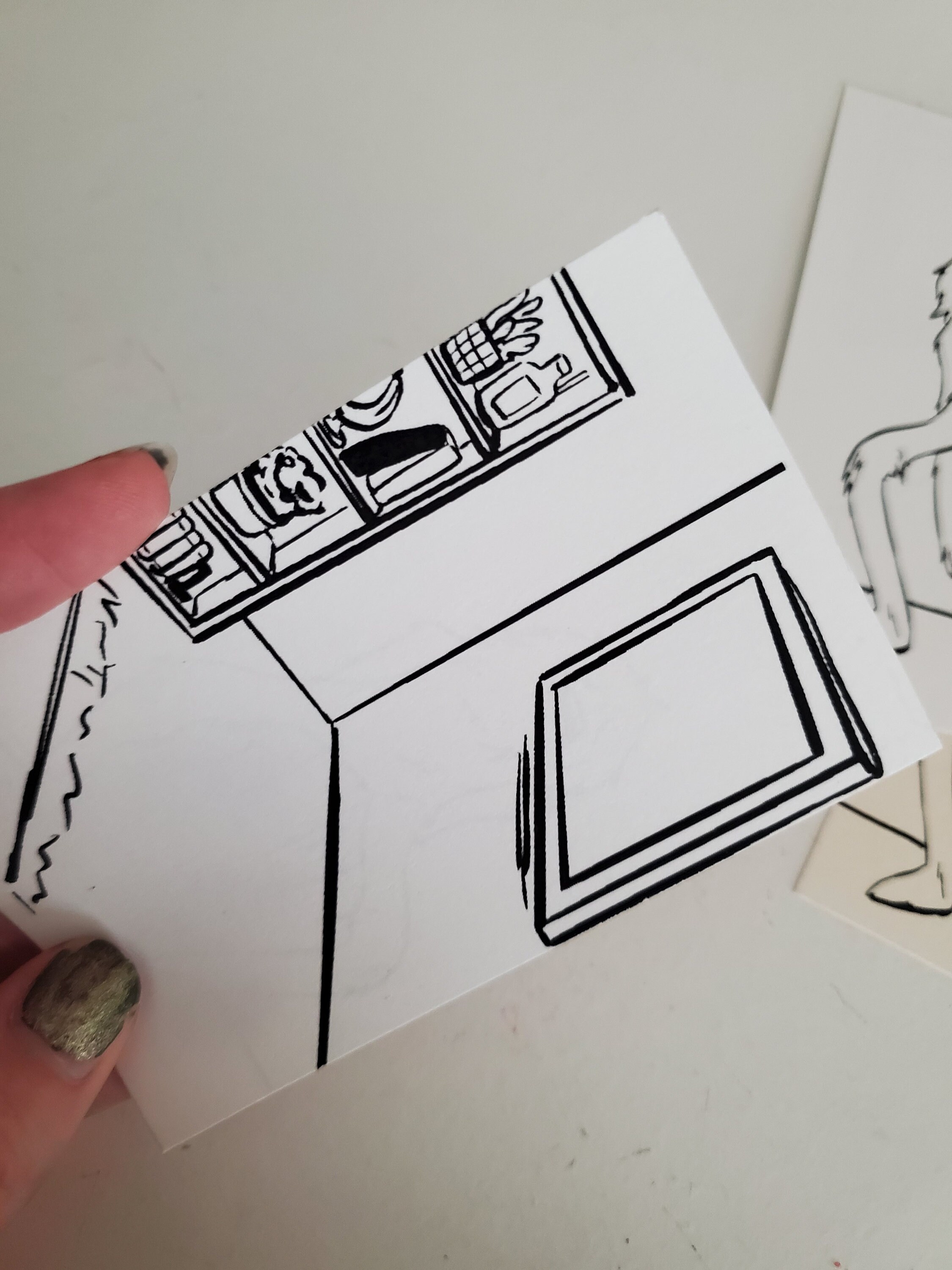 Long Demon Misprint Mini Print - Etsy
