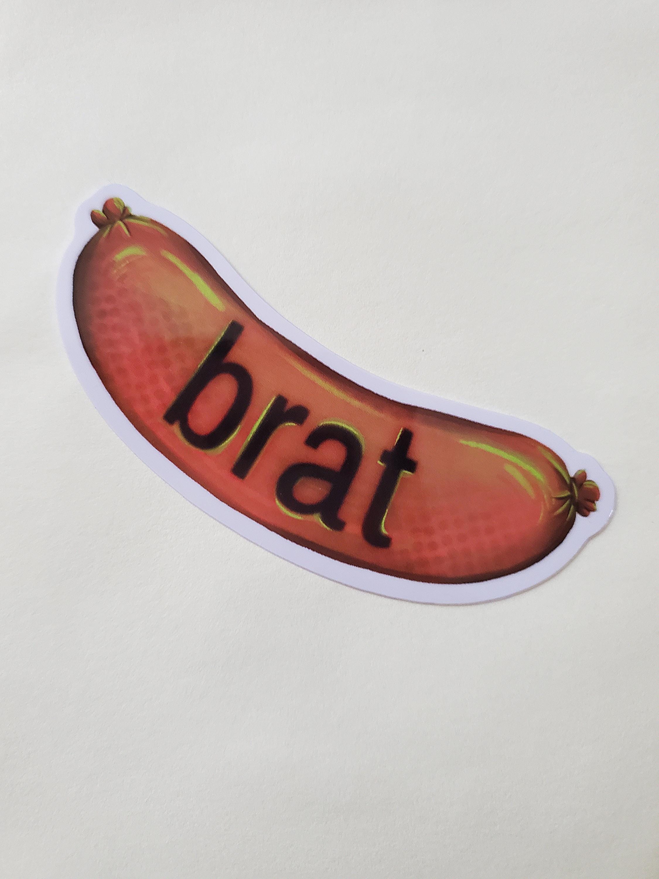 Bratwurst Sticker Inspired by Charli XCX Album Brat - Etsy