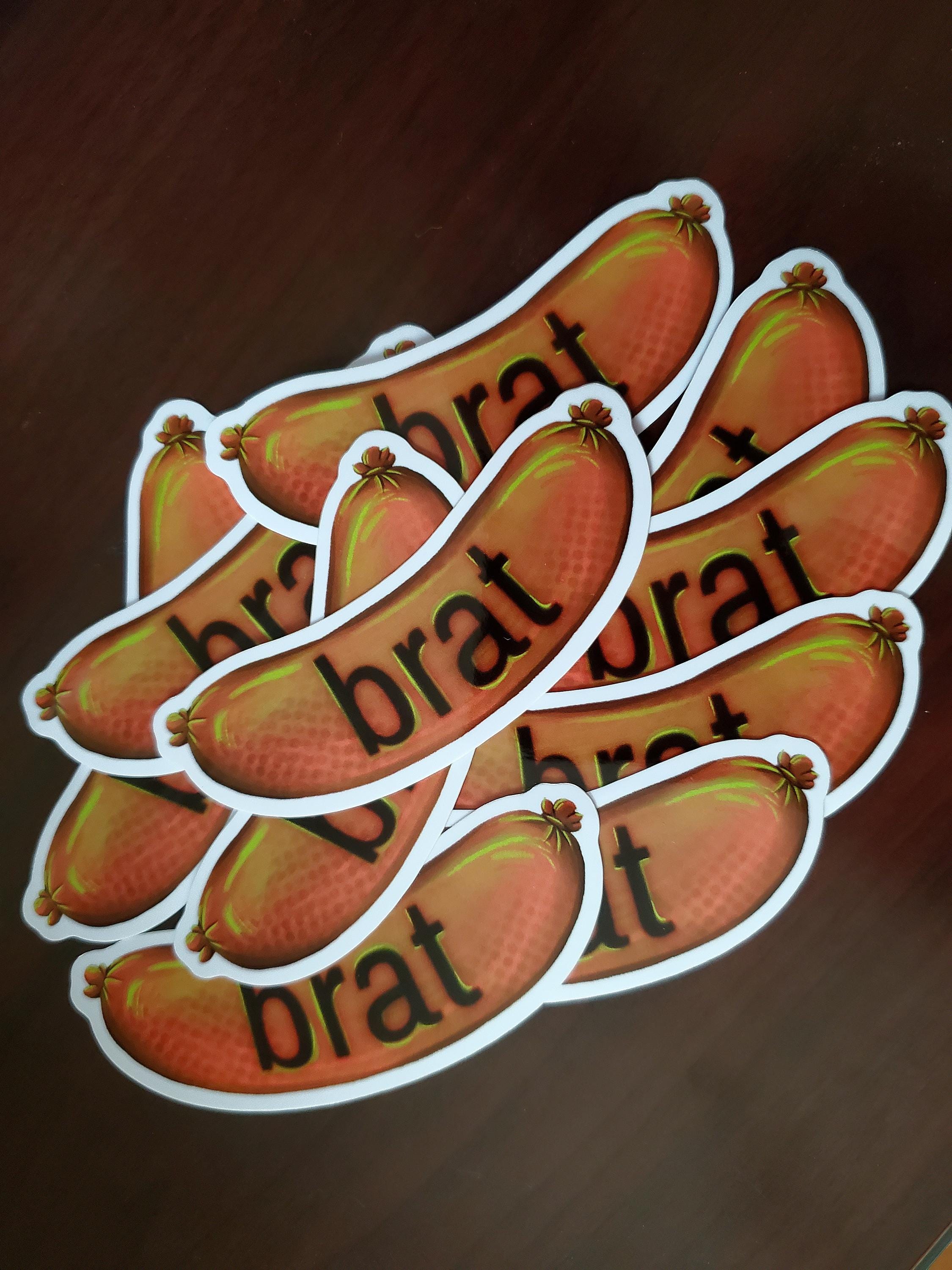 Bratwurst Sticker Inspired by Charli XCX Album Brat - Etsy