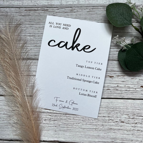 Wedding Cake Sign - Etsy UK