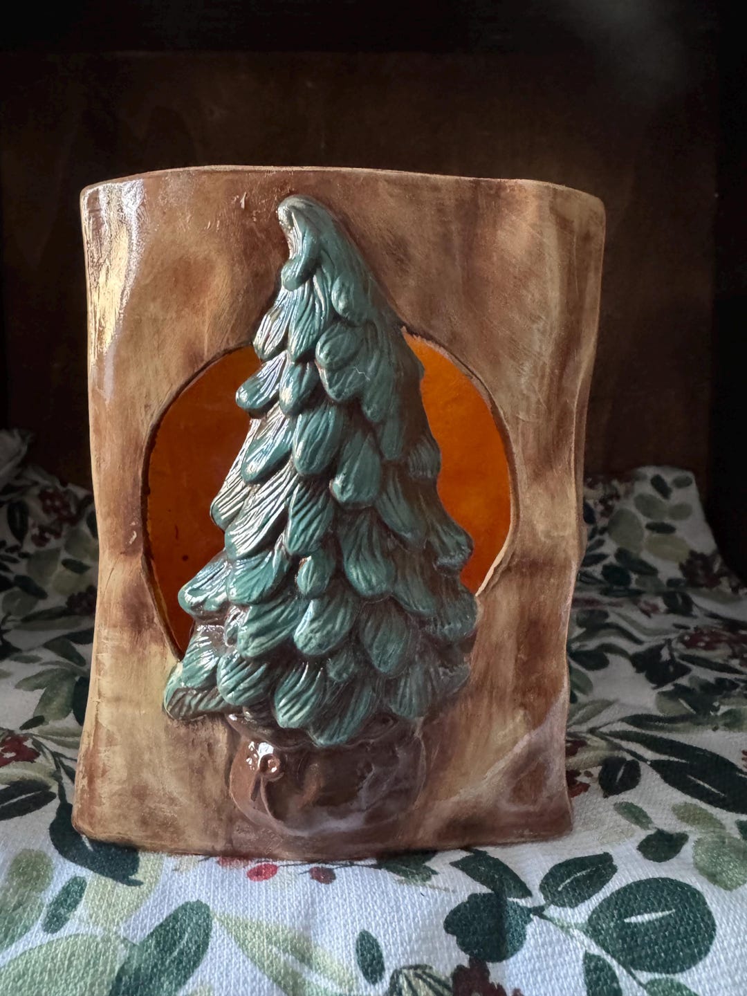 Hand Painted Tree Luminary - Etsy