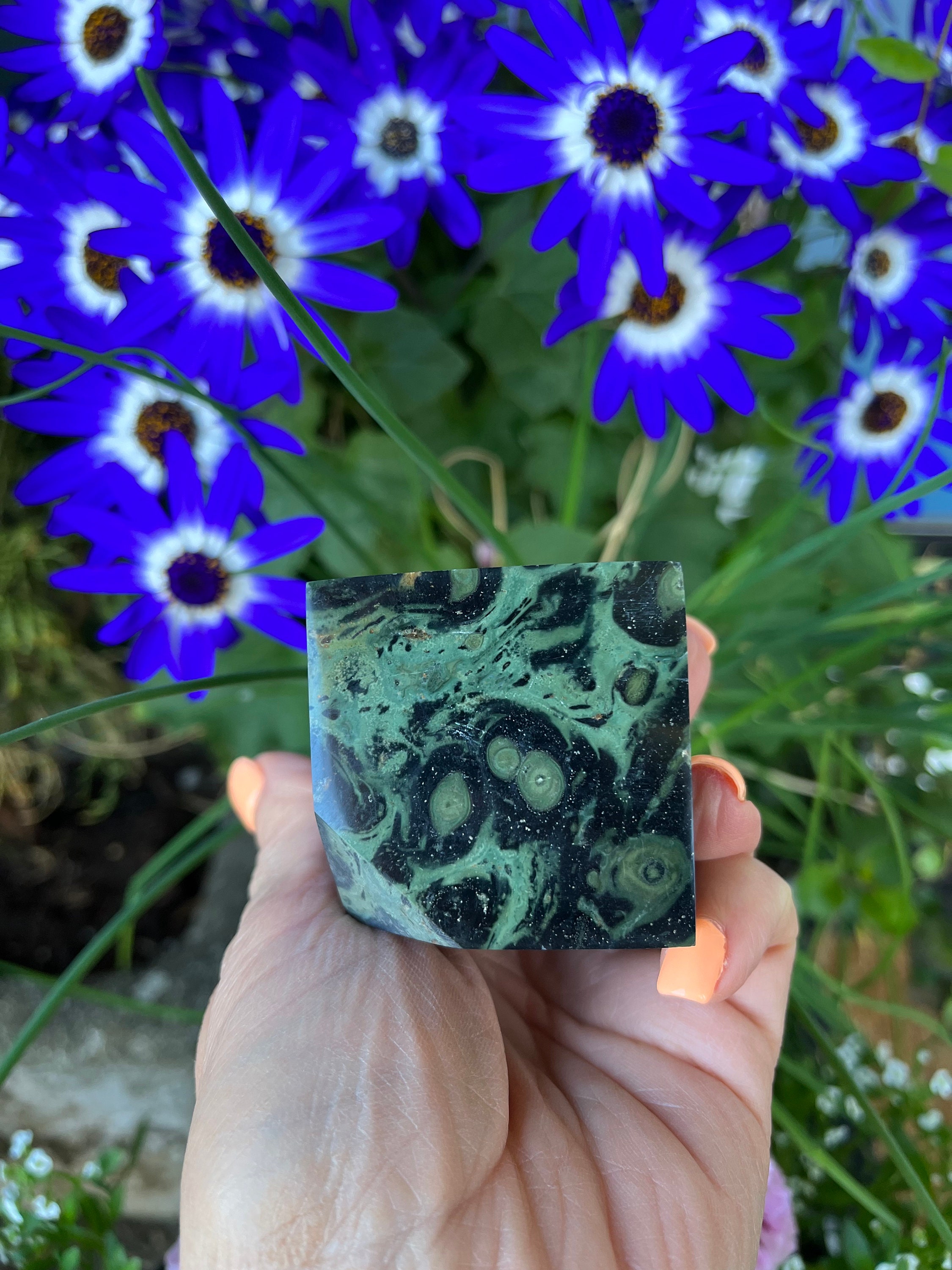 Kambaba Jasper Cube - Etsy