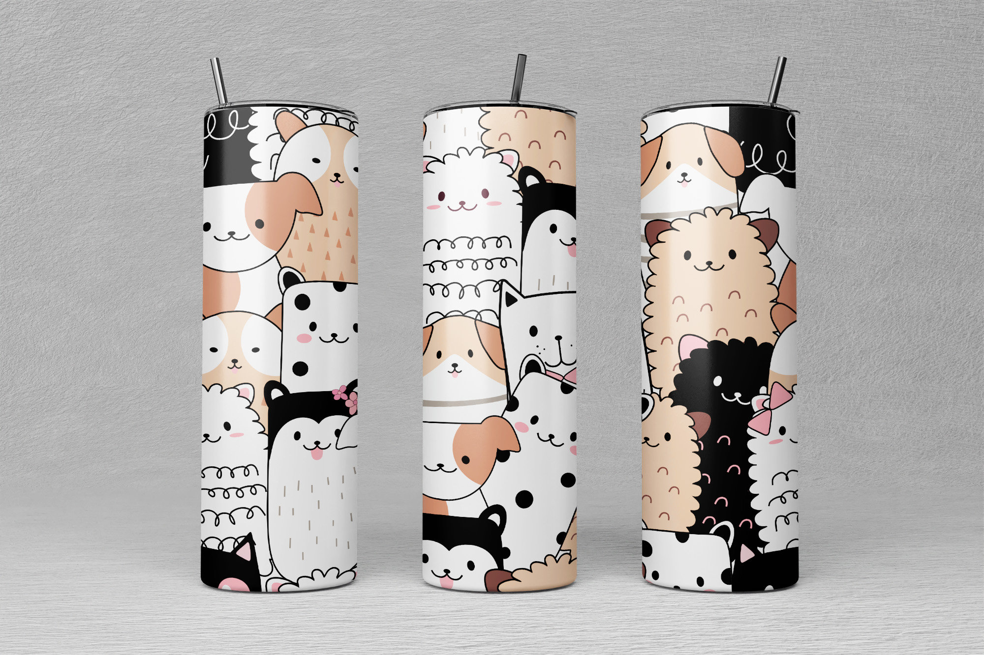 Cute Animals Tumbler Design Cute Animals Tumbler Wrap Cute - Etsy