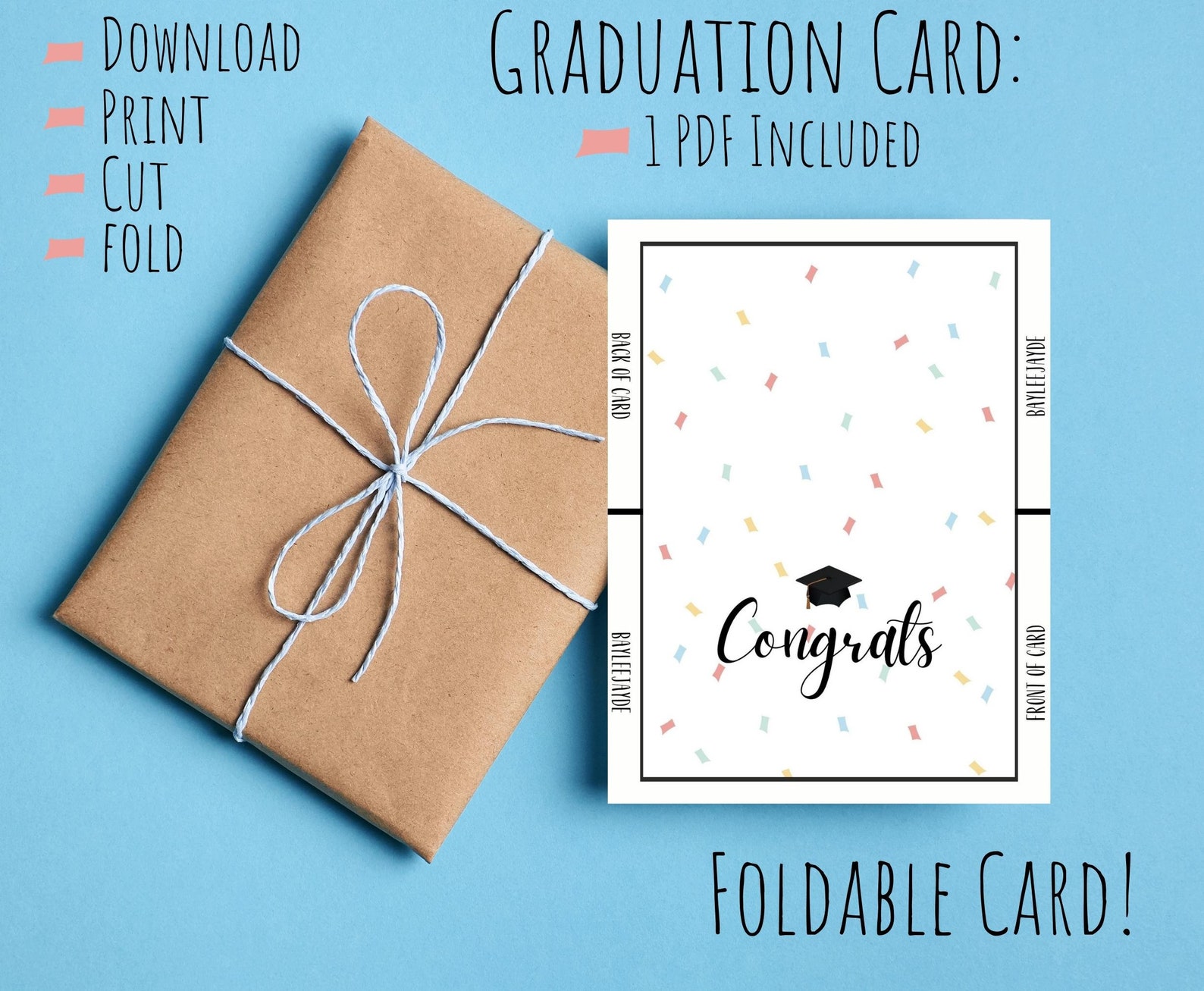 Graduation Card Printable| Graduation Card| Printable Graduation Card ...