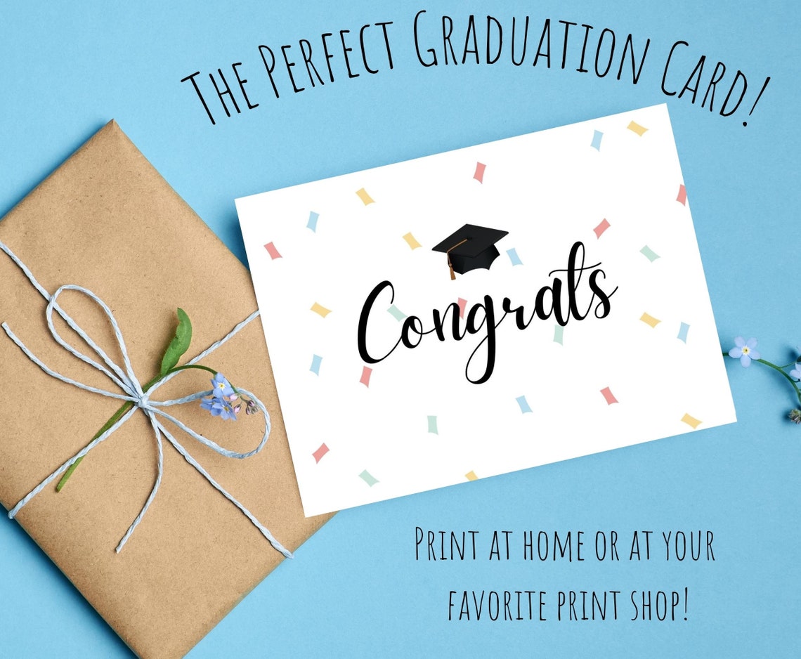 Graduation Card Printable| Graduation Card| Printable Graduation Card ...