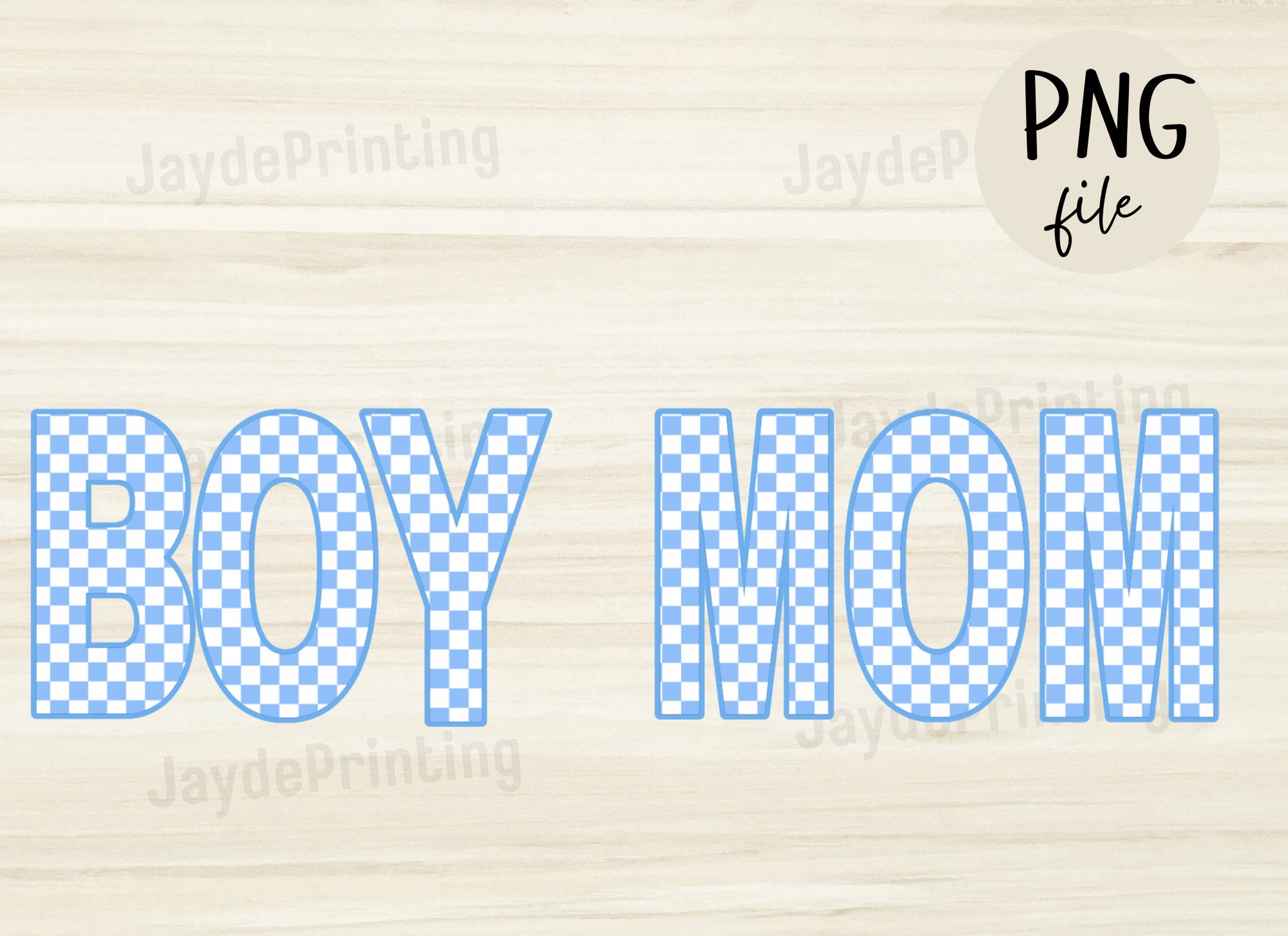 Boy Mom Png Design Digital Png Blue and White Checkered Png Boy Mom ...