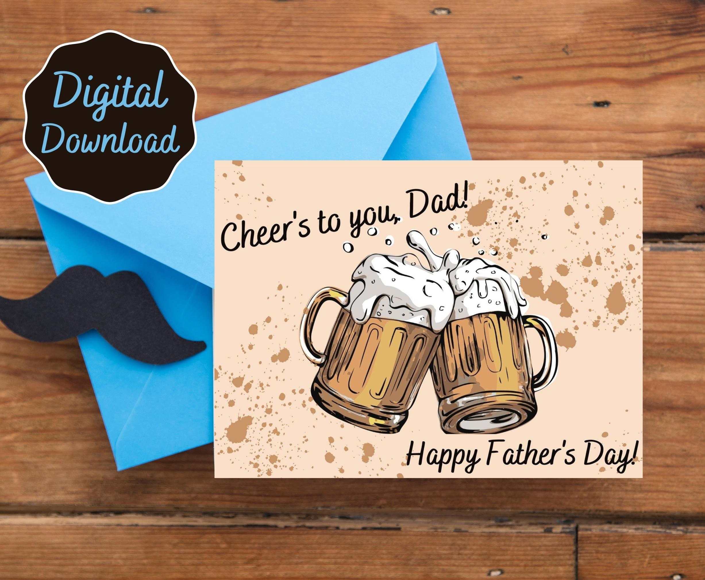 Happy Father's Day Card Printable Father's Day Card Digital Download ...