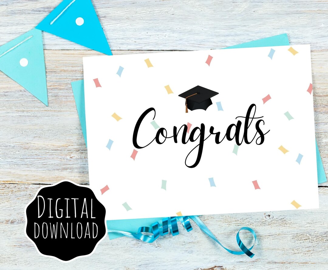 Graduation Card Printable| Graduation Card| Printable Graduation Card ...