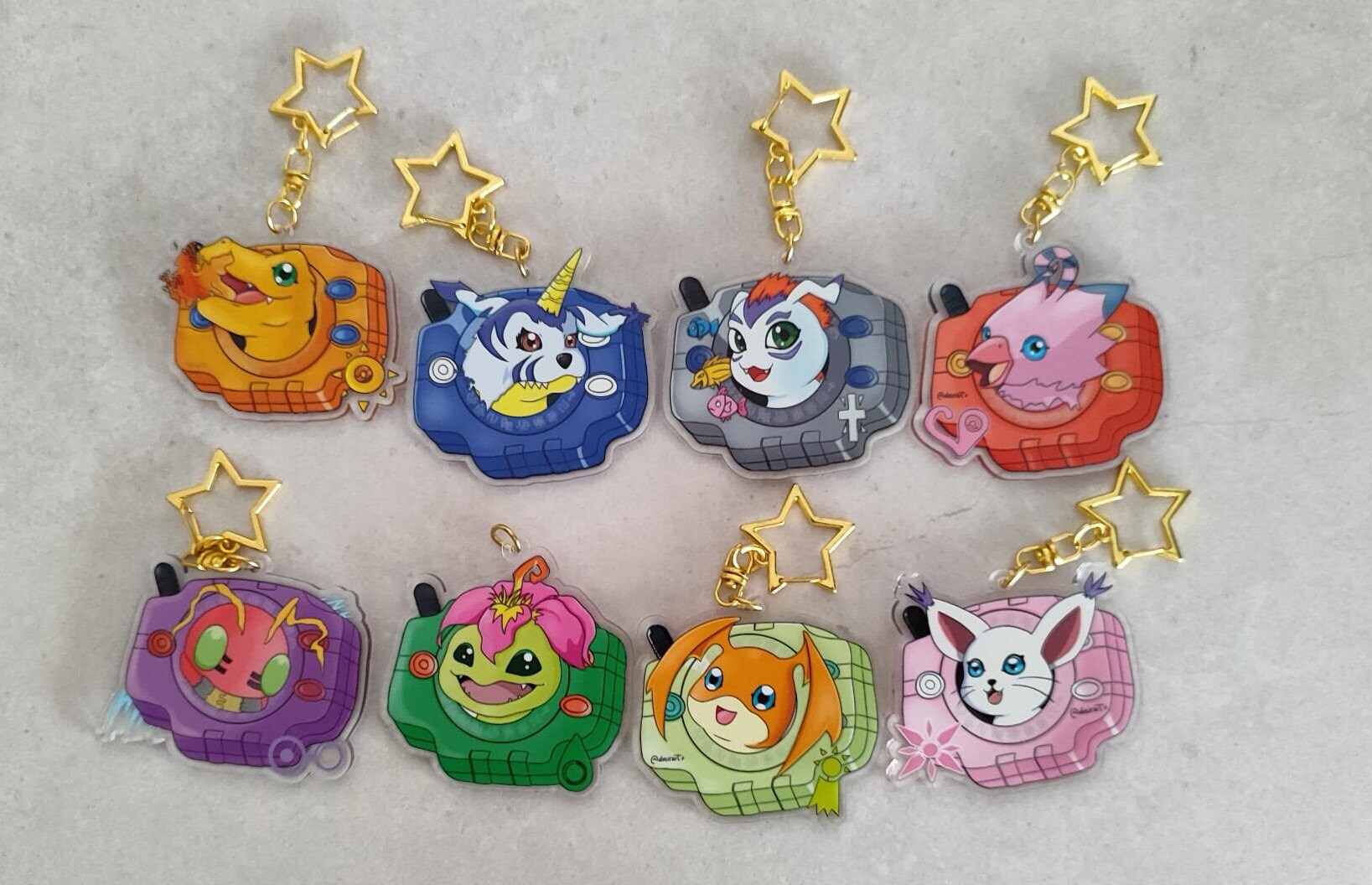 Digimon Keychains - Etsy