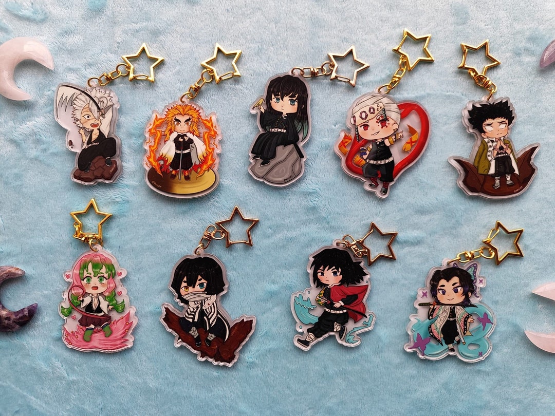 Demon Hunters KNY Keychains Charms - Etsy